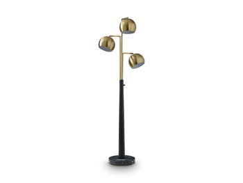 Sorcha - Metal Floor Lamp - Gold Finish / Black – Walls Furniture ...